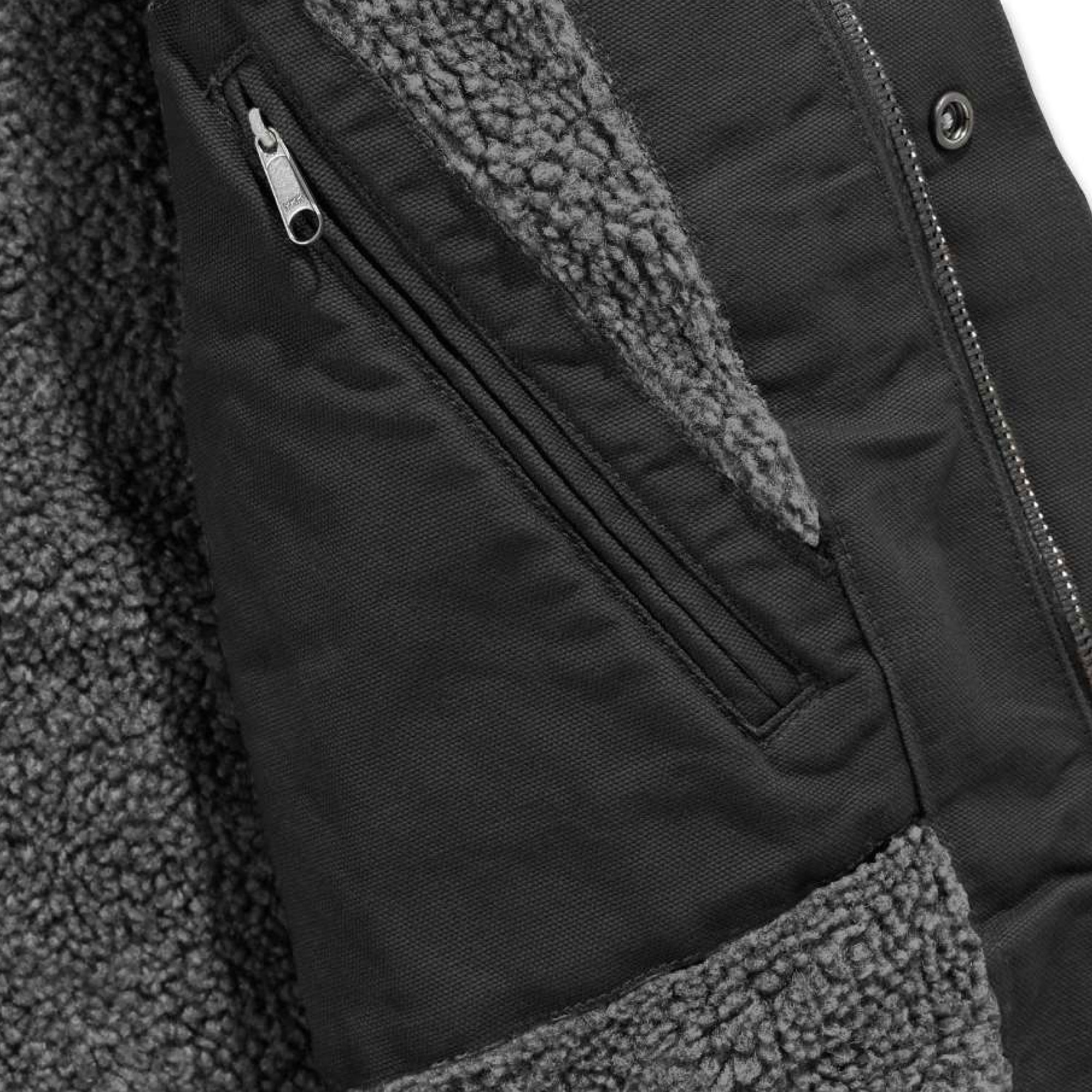 Toolmonkey - Carhartt Bartlett Washed Duck Sherpa Small 103826_Black