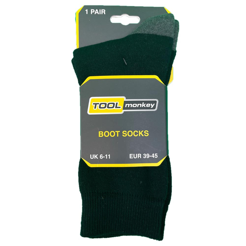 Toolmonkey - Toolmonkey Premium Boot Sock Black