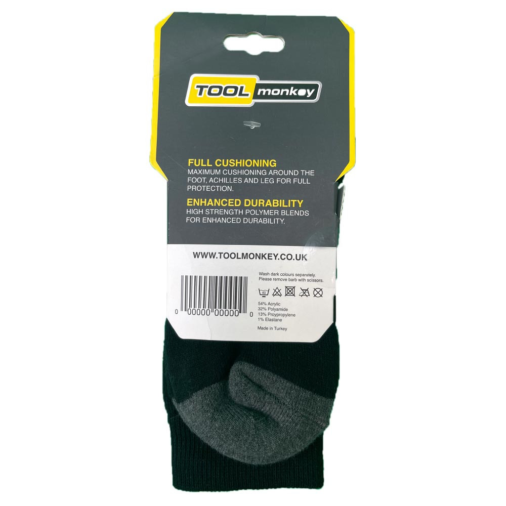 Toolmonkey - Toolmonkey Premium Boot Sock Black